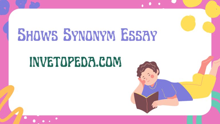 Shows Synonym Essay: A Comprehensive Guide to Alternative Expressions ...